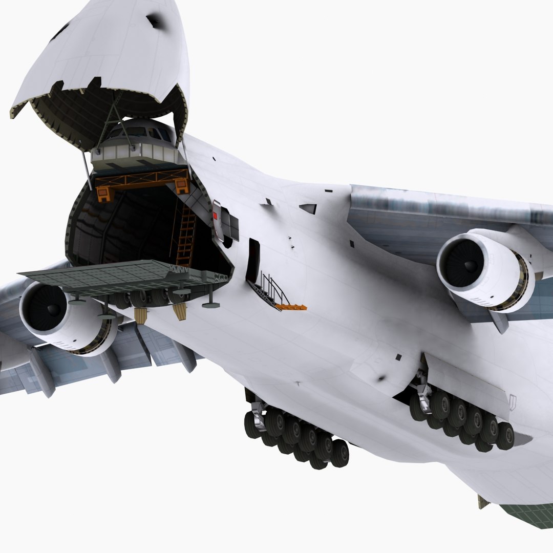 Antonov An124 White 3d Model
