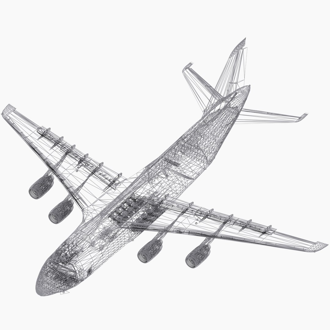Antonov An124 White 3d Model