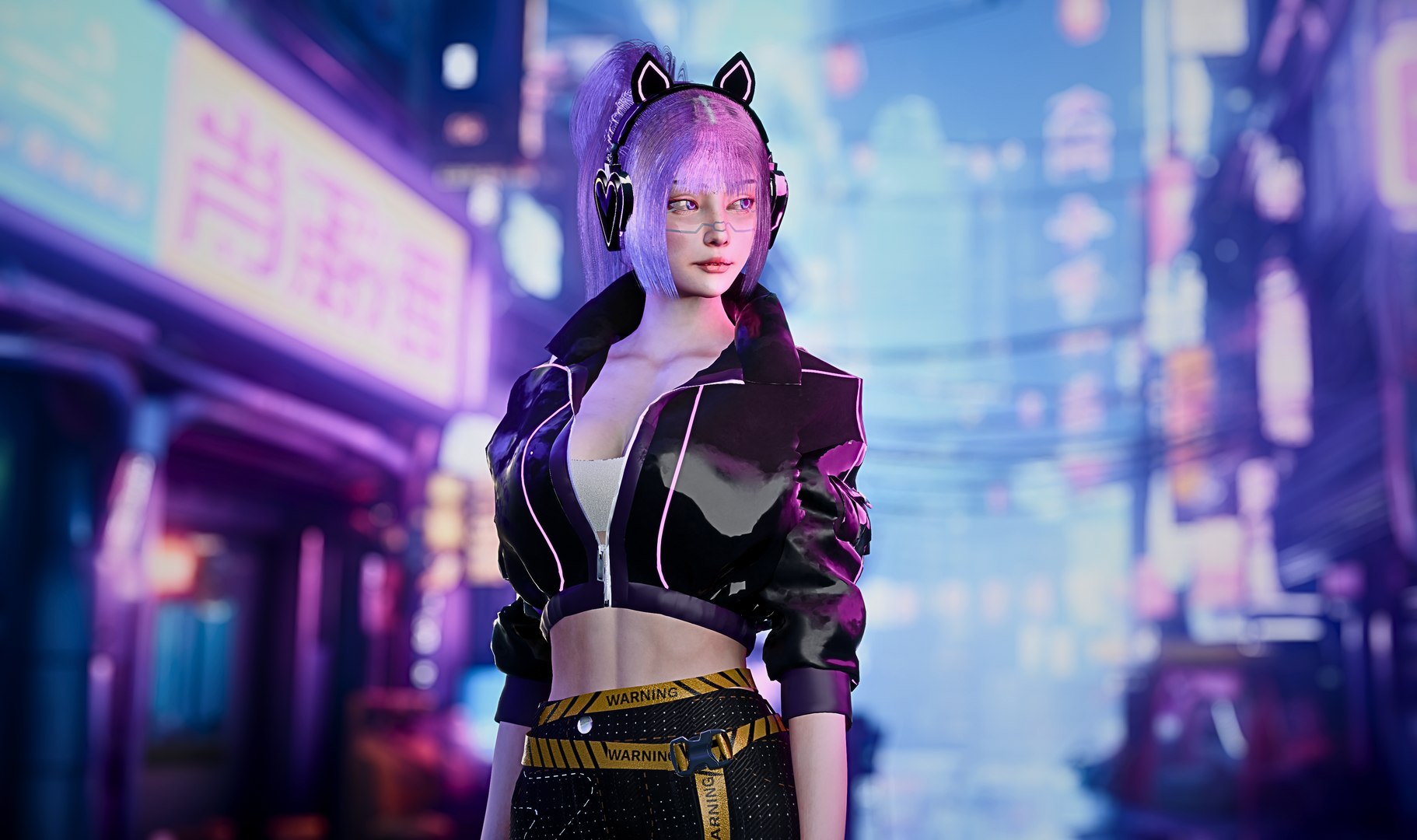 3D Cyber Girl - Game Ready - TurboSquid 2160745