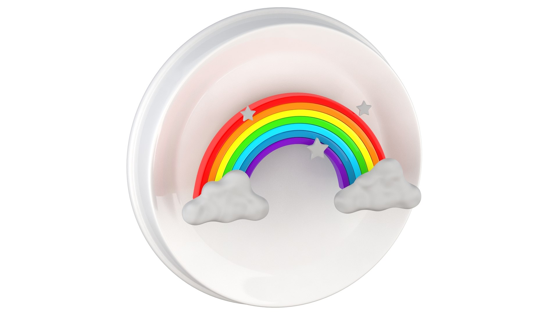 3D Weather Symbols Rainbow With Clouds model - TurboSquid 1988060