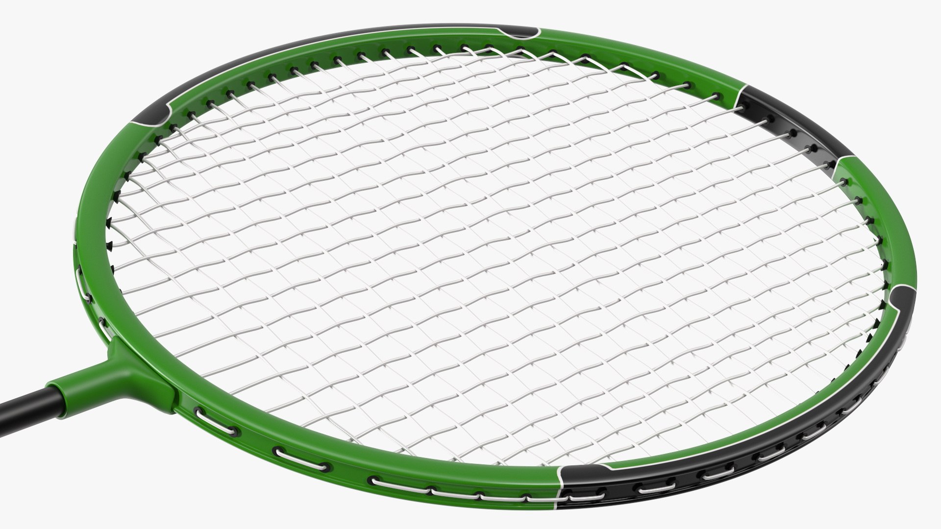 3D Classic Badminton Rackets with Plastic Shuttlecock Green ...