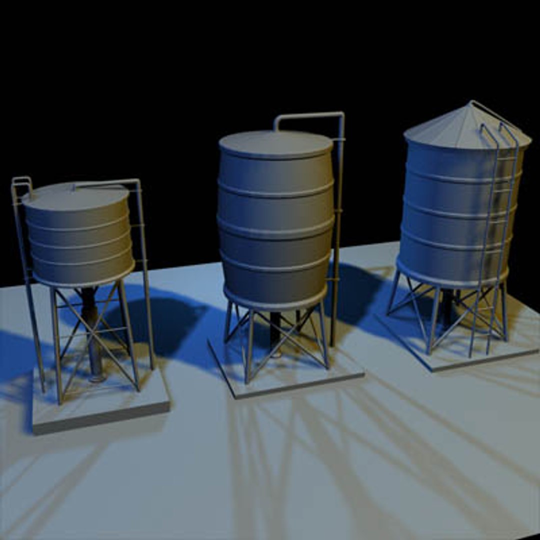 Water Tank 01 3d Max