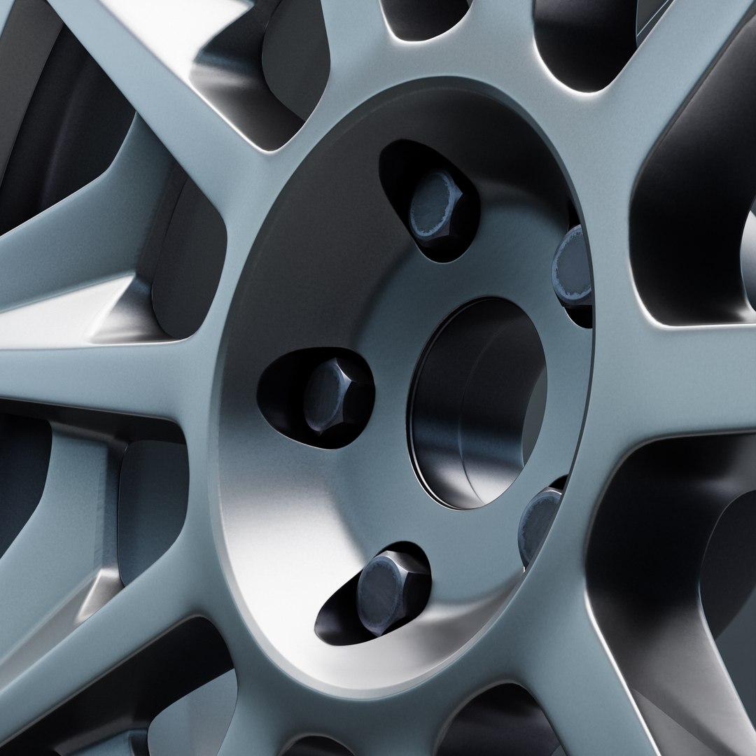 3D model Car wheel Bridgestone Potenza RE11 tire with Rotiform CVT rim ...