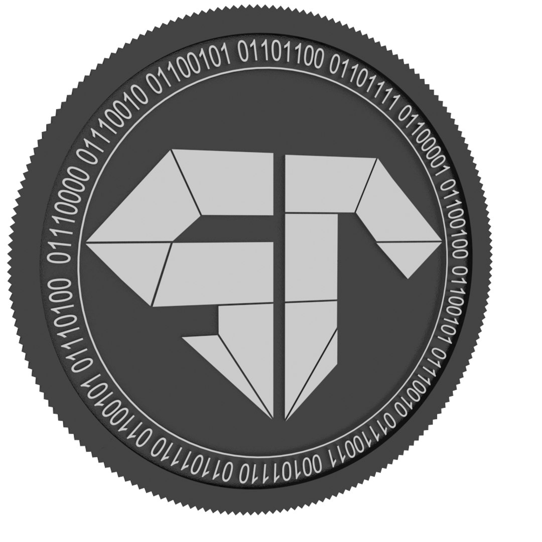 Supertron Black Coin Model - TurboSquid 1627182