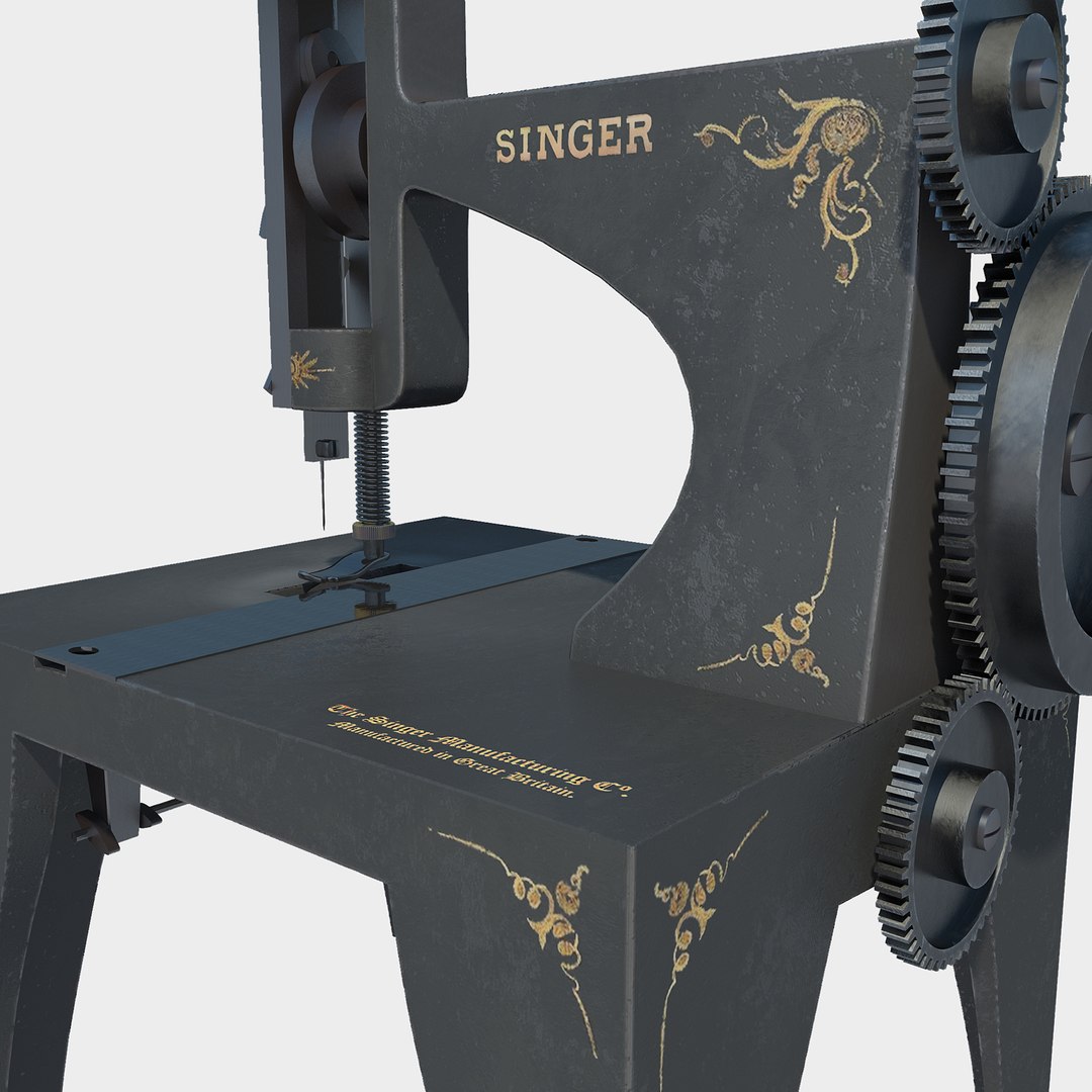 3D Singer Machines Sewing - TurboSquid 1635606