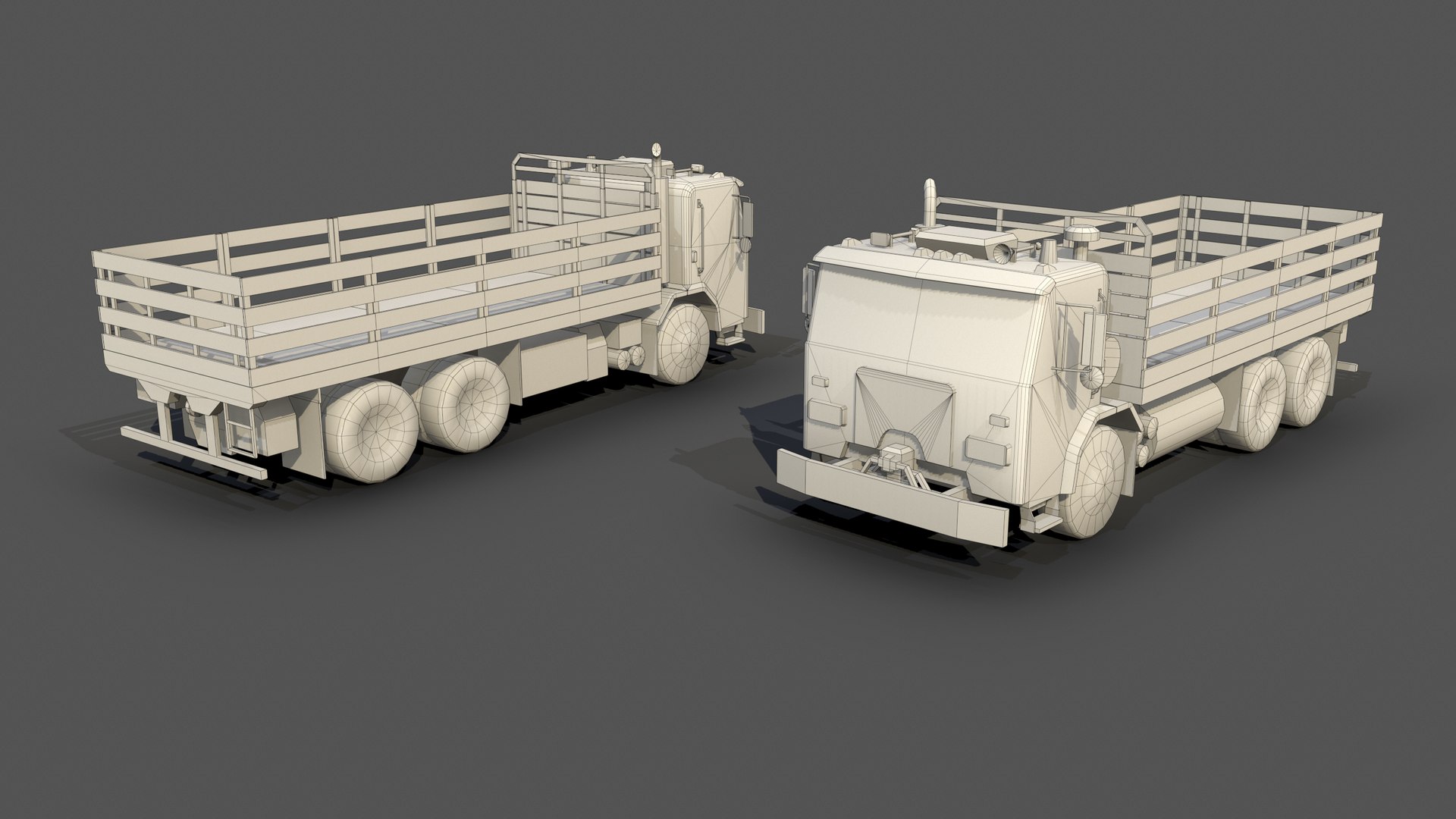 3D Peterbilt 320 1998 Flatbed truck s01 model - TurboSquid 2178624
