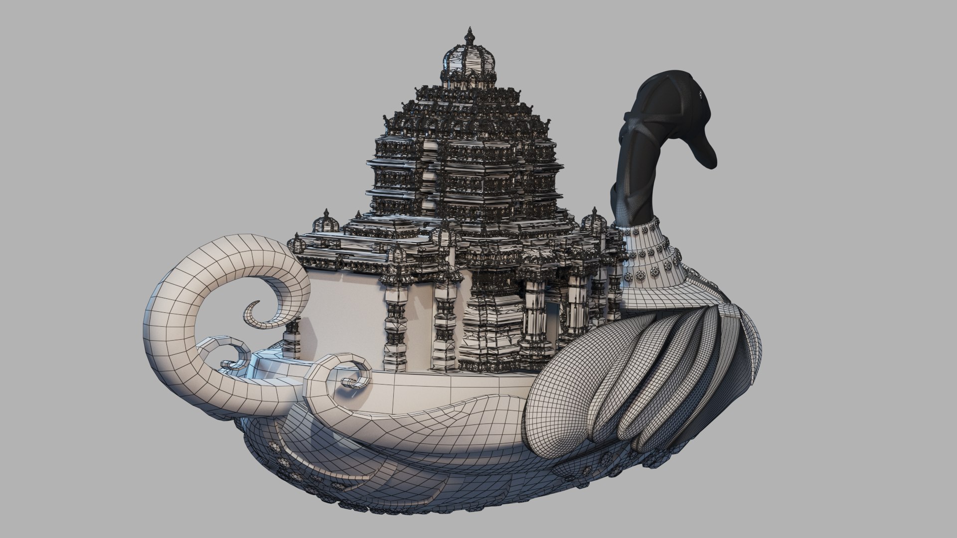 Pushpak Viman Mythological Flying Chariot 3D - TurboSquid 2424647