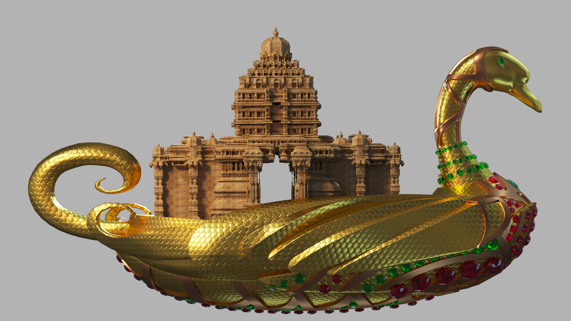 Pushpak Viman Mythological Flying Chariot 3D - TurboSquid 2424647