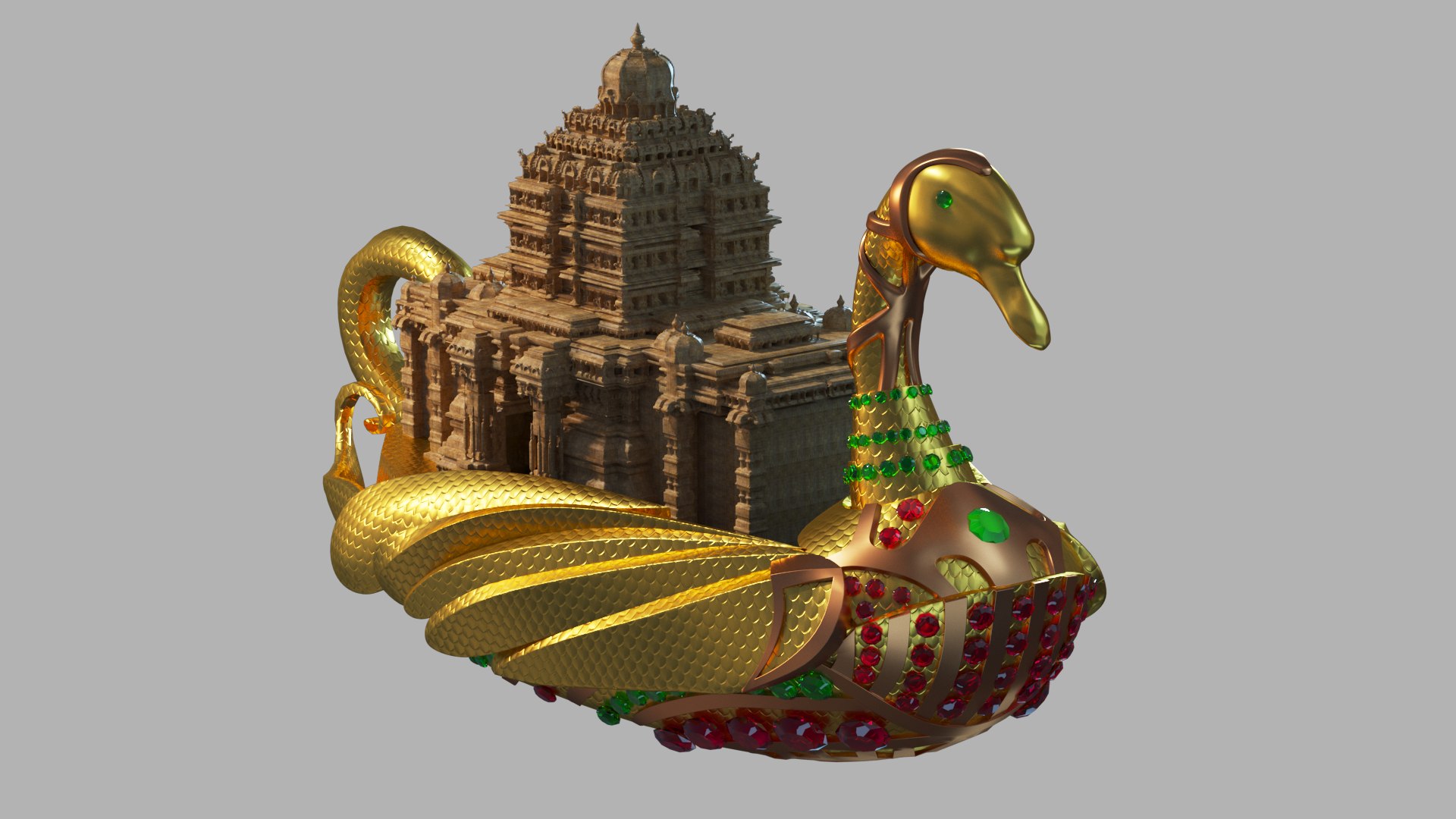 Pushpak Viman Mythological Flying Chariot 3D - TurboSquid 2424647