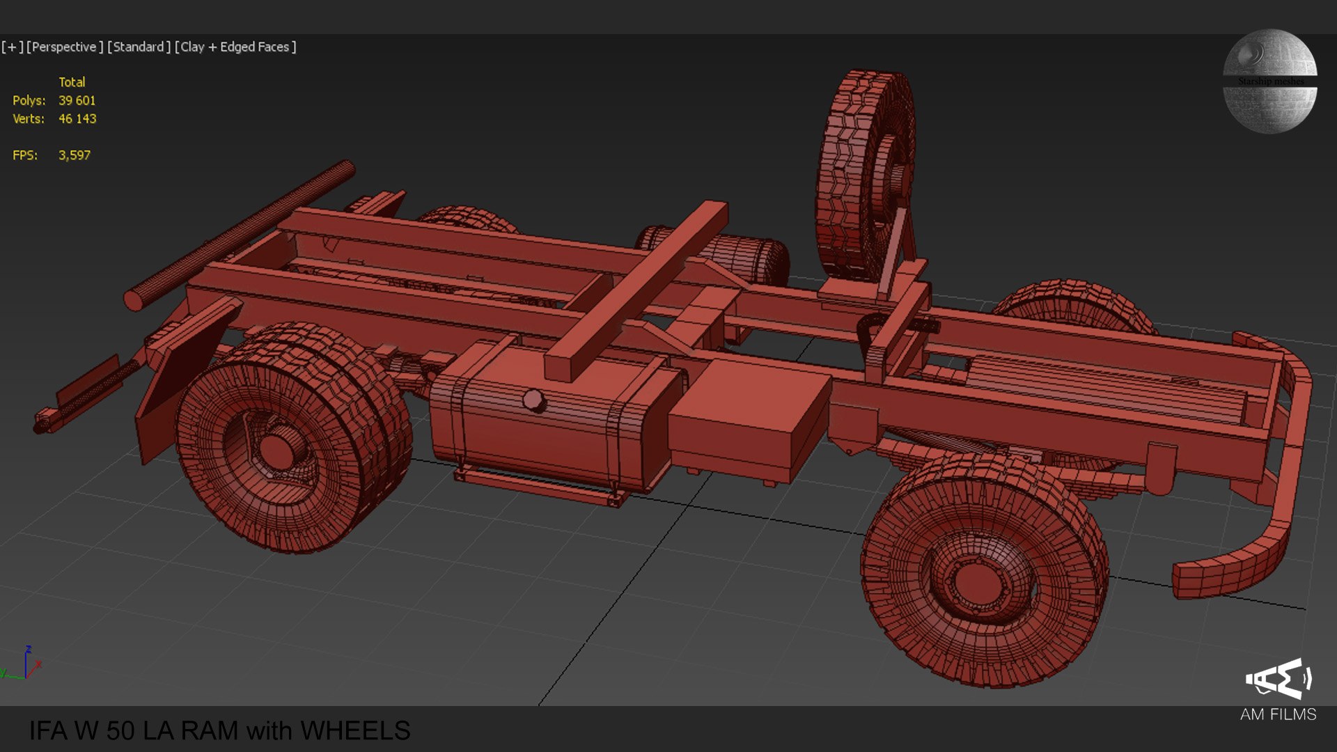 IFA Truck Ram With Wheels 3D Model - TurboSquid 1771703