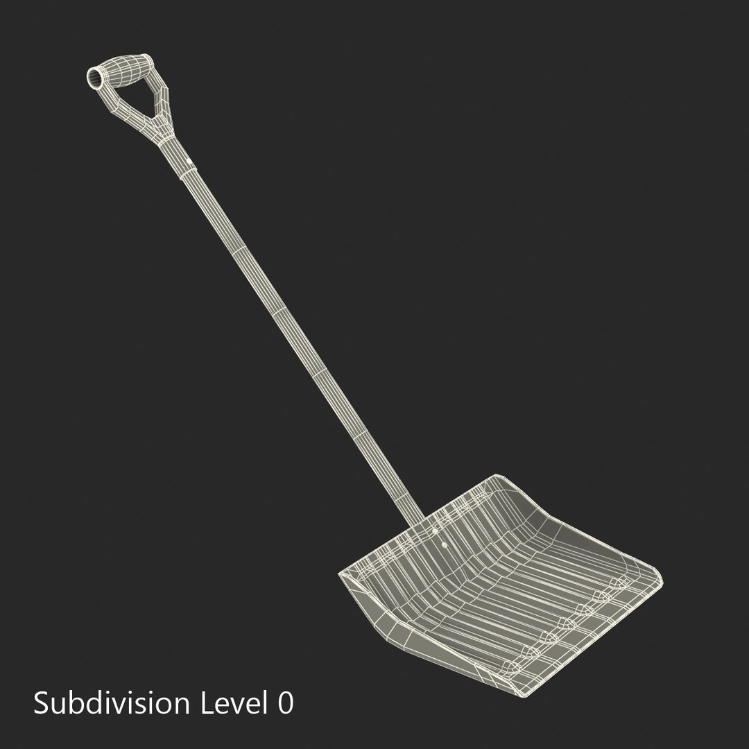 snow shovel 3d obj
