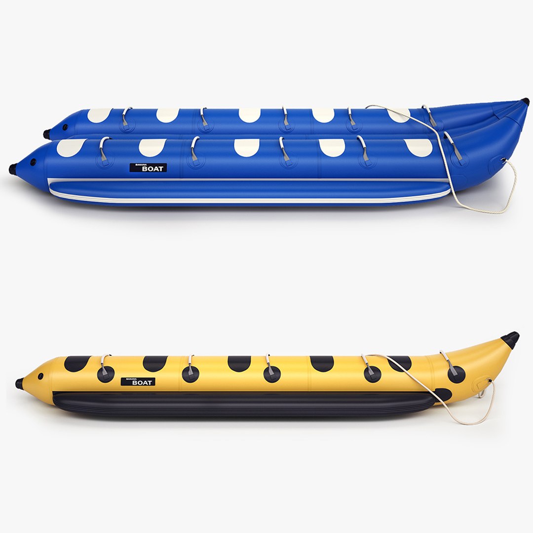 banana boats 3d max