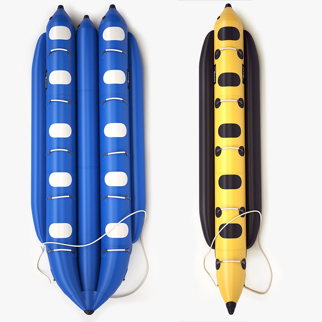 banana boats 3d max