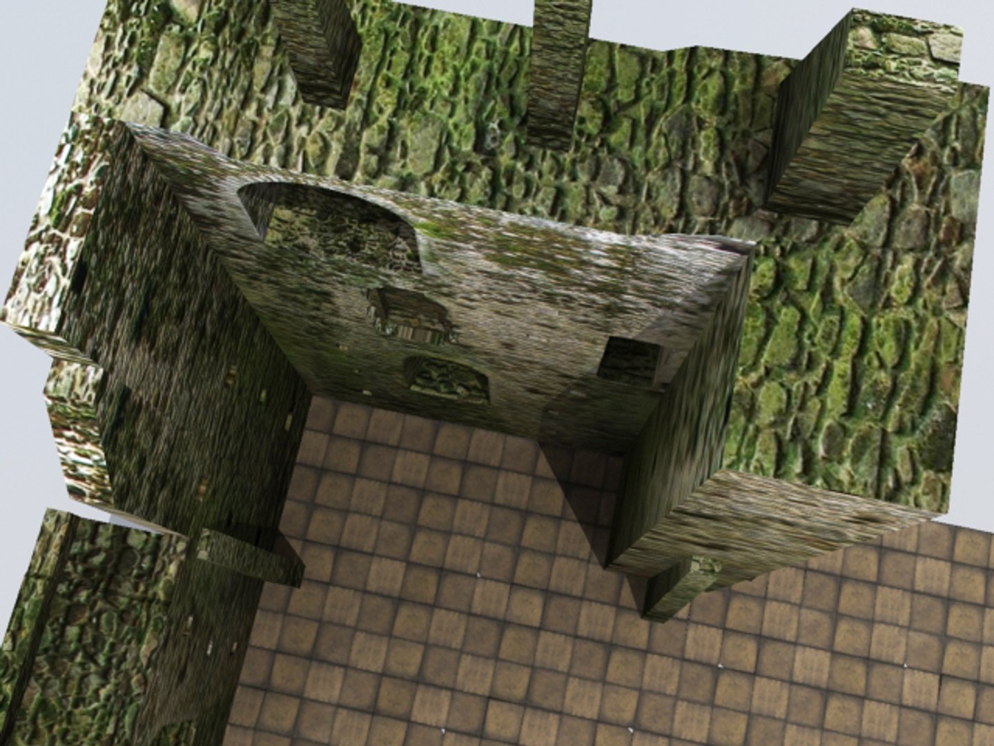 3d model castle ruins