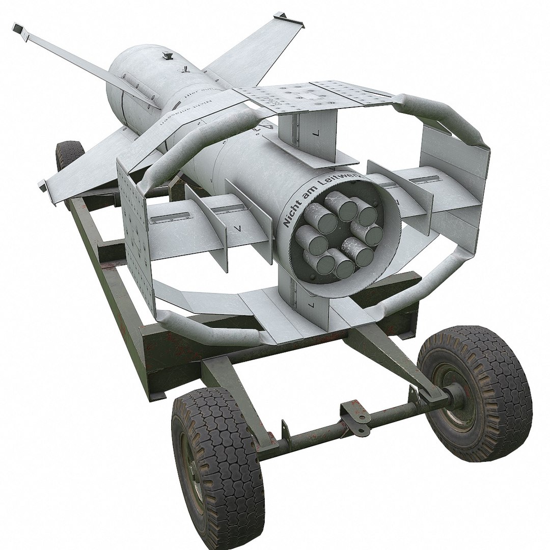 Ww2 German Pc1400x Fritz-x 3d Model