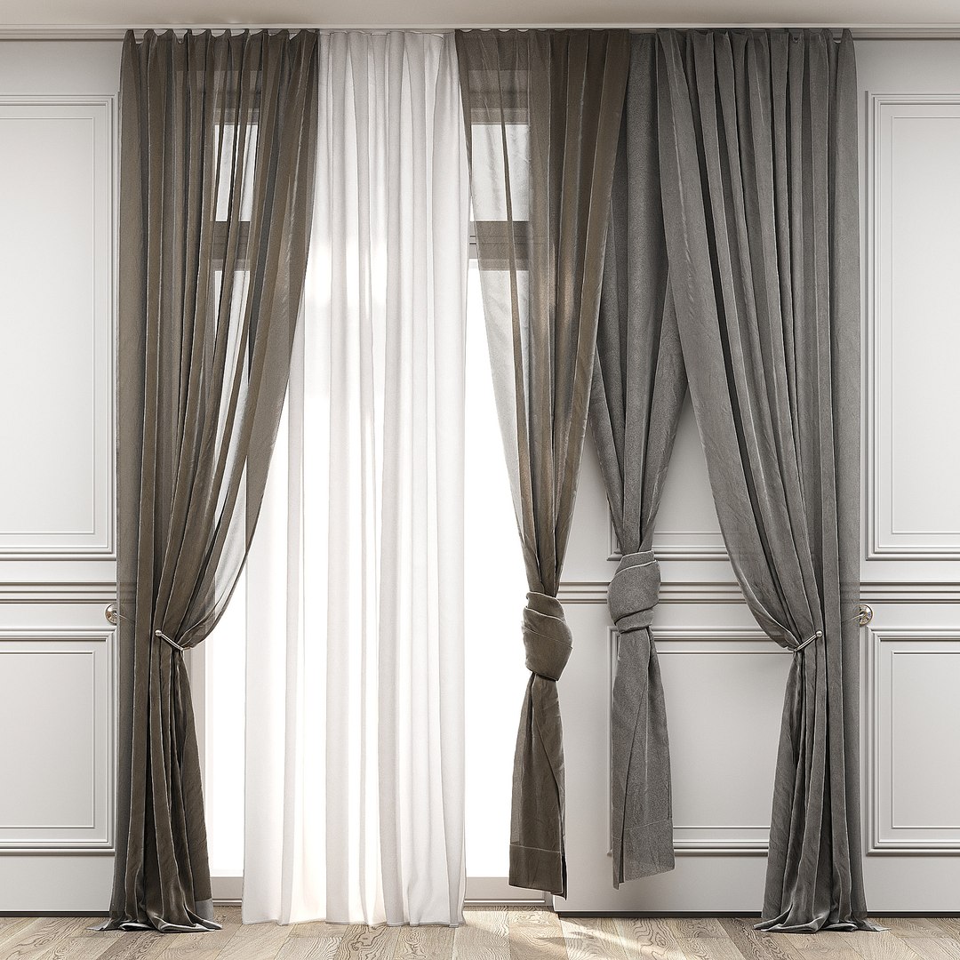 3D Curtain Set 513C - TurboSquid 2116998