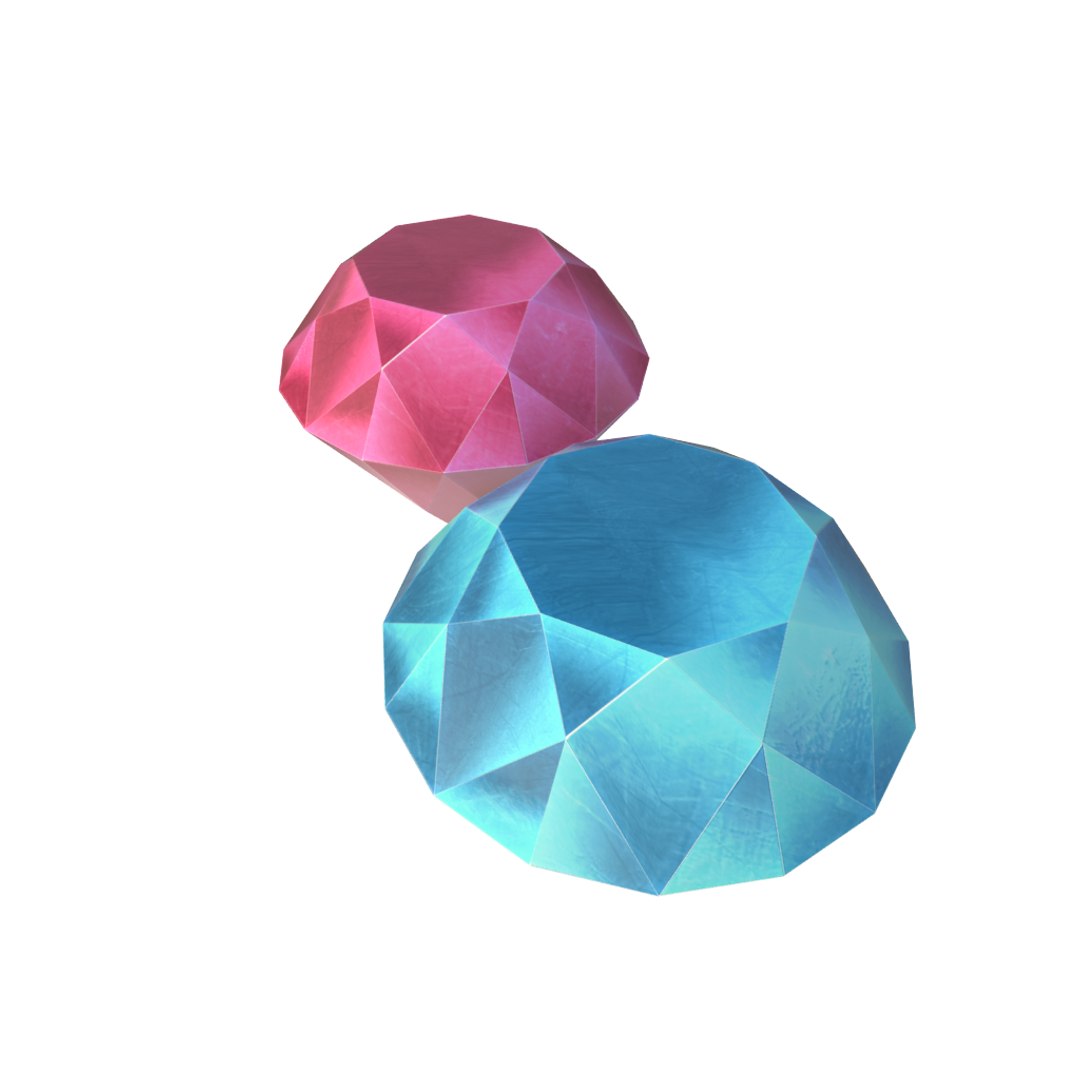 stylized cartoon gem 3d max