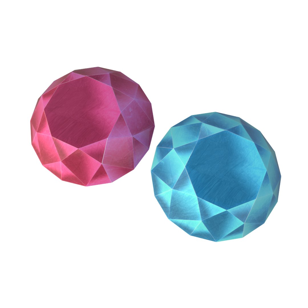 stylized cartoon gem 3d max