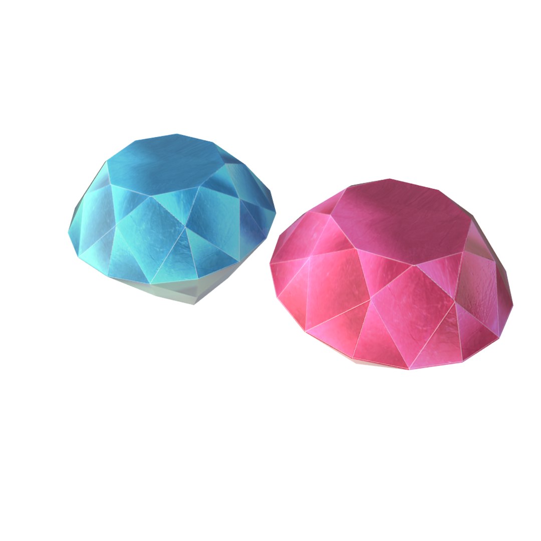 stylized cartoon gem 3d max