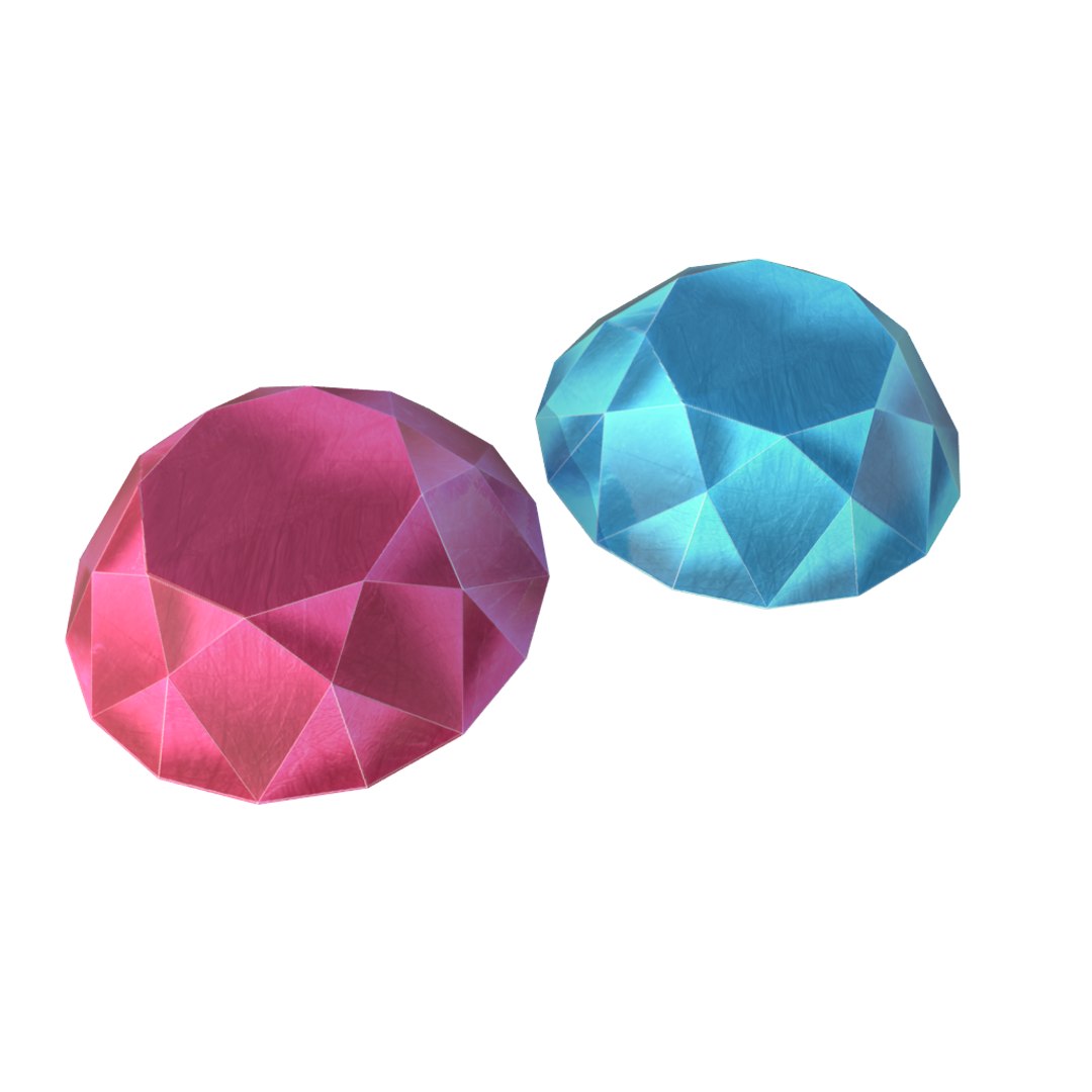 stylized cartoon gem 3d max