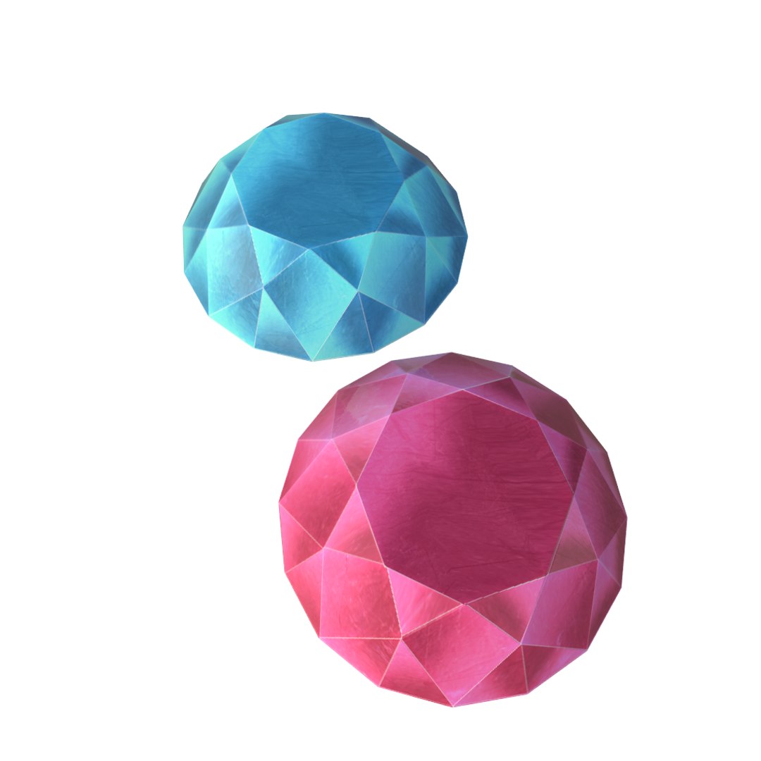 stylized cartoon gem 3d max