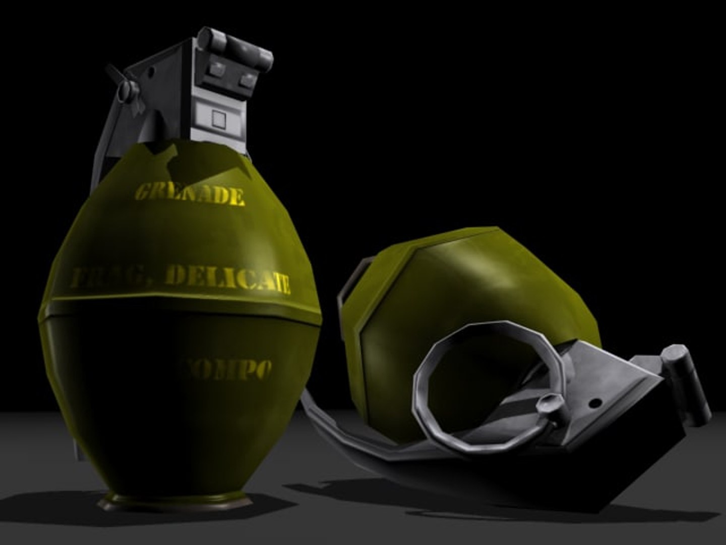 Frag Grenade 3d Model