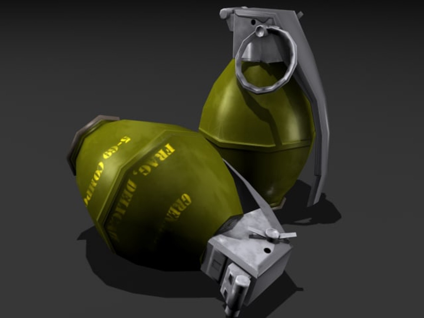 Frag Grenade 3d Model