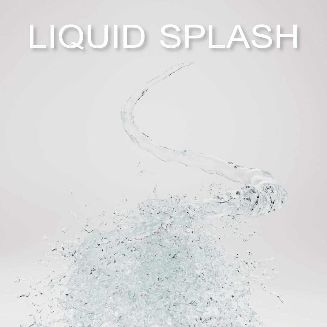 3D Liquid Splash Model - TurboSquid 1893853