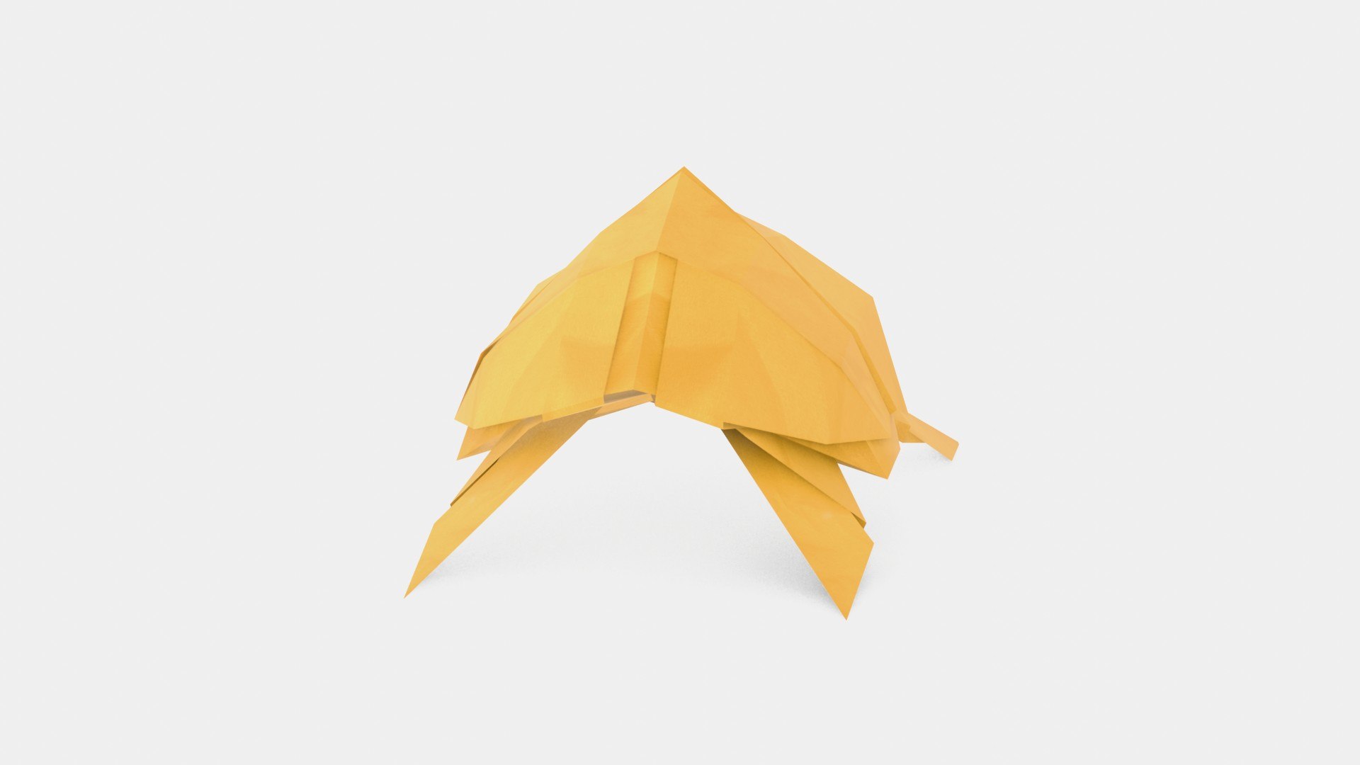 Origami Tortoise 3D Model - TurboSquid 2325049