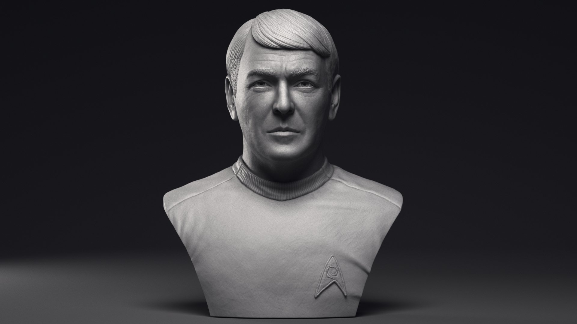 3D James Doohan As Montgomery Scott Bust Model - TurboSquid 2082790