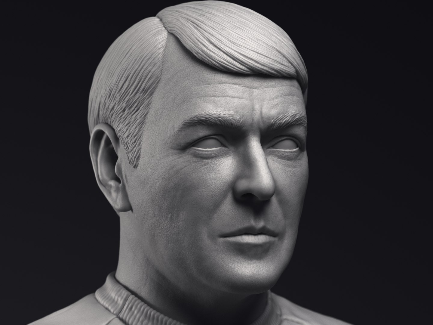 3D James Doohan As Montgomery Scott Bust Model - TurboSquid 2082790