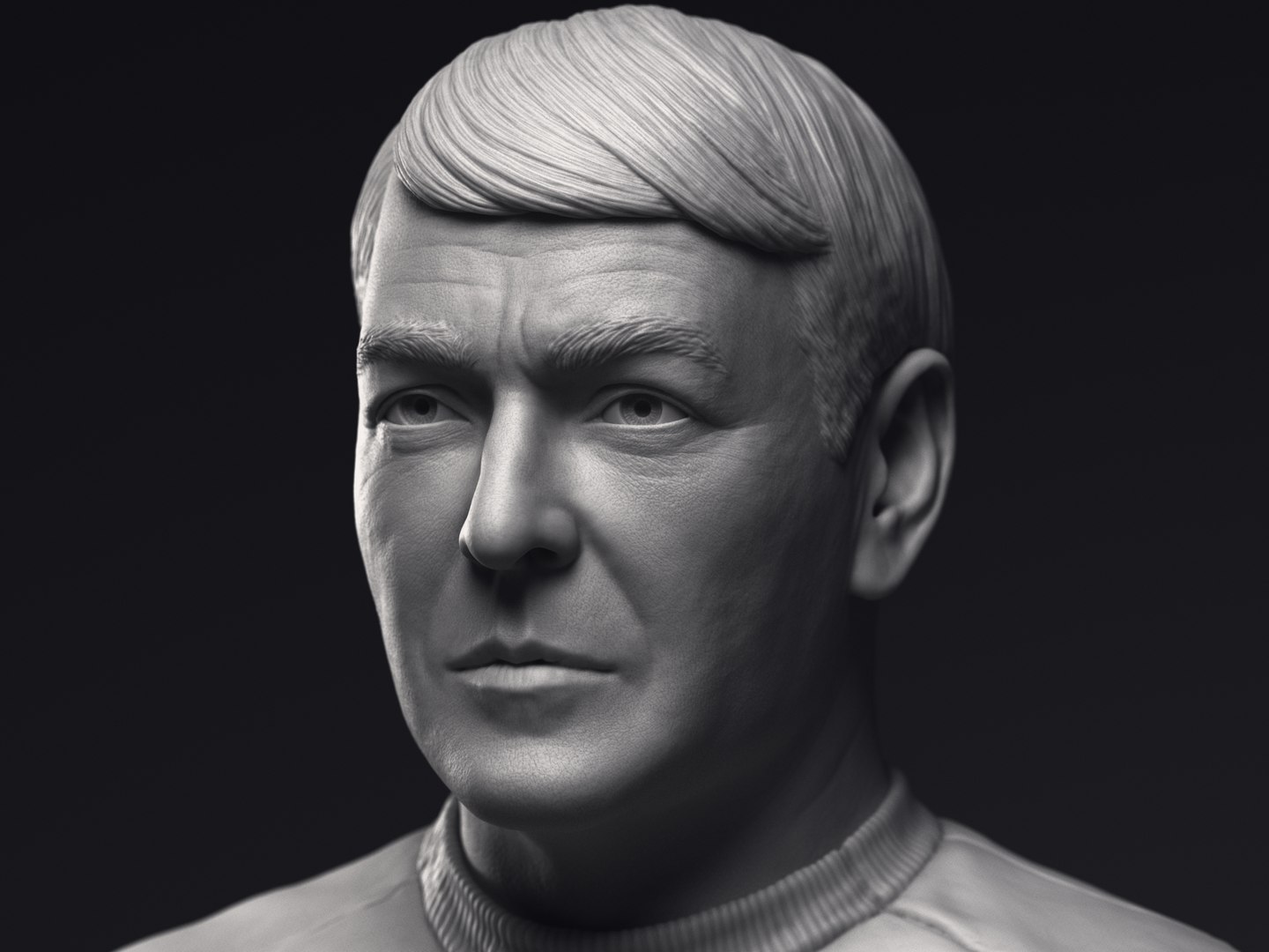 3D James Doohan As Montgomery Scott Bust Model - TurboSquid 2082790