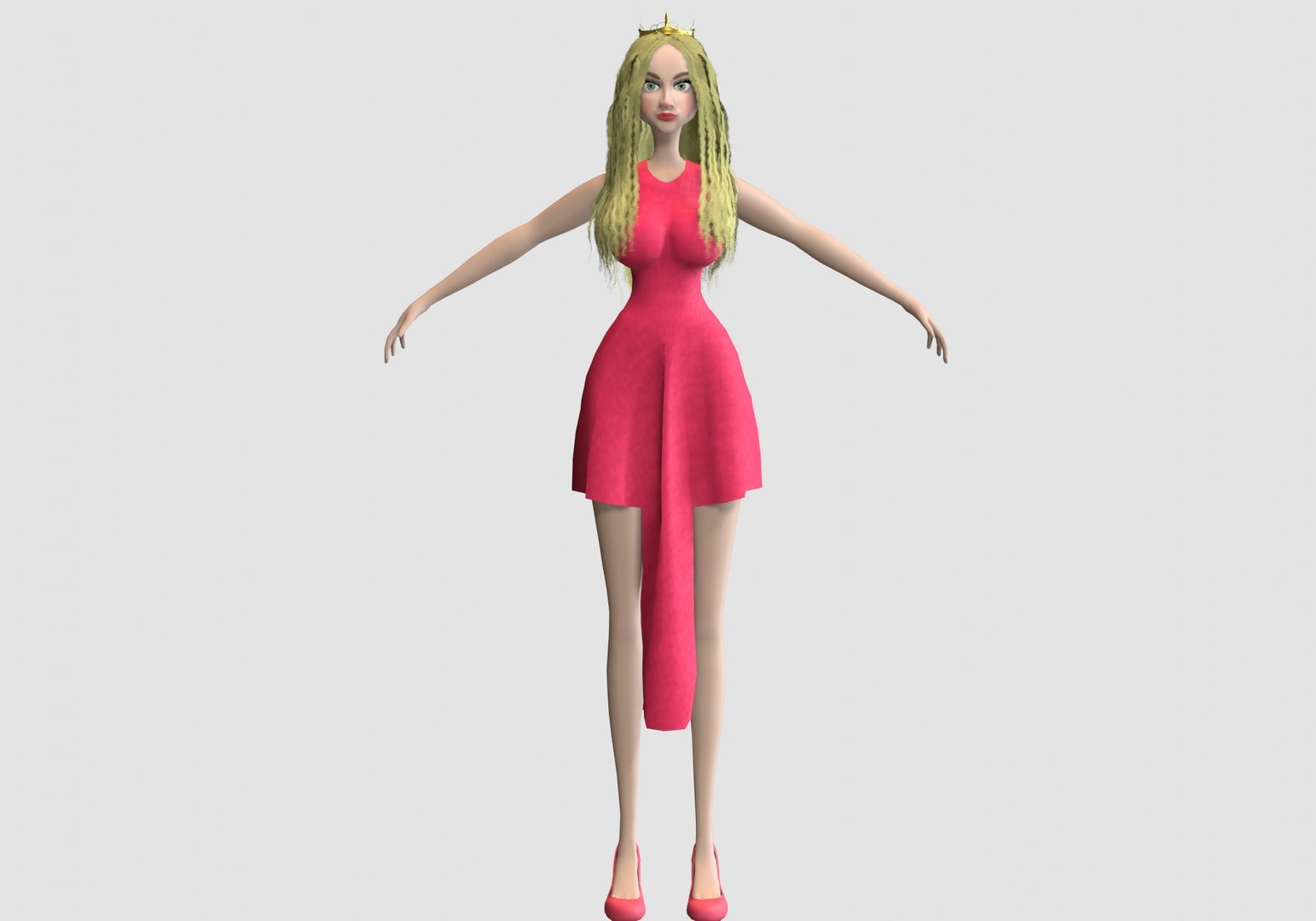 Blond Curvy Woman 3D - TurboSquid 1907762