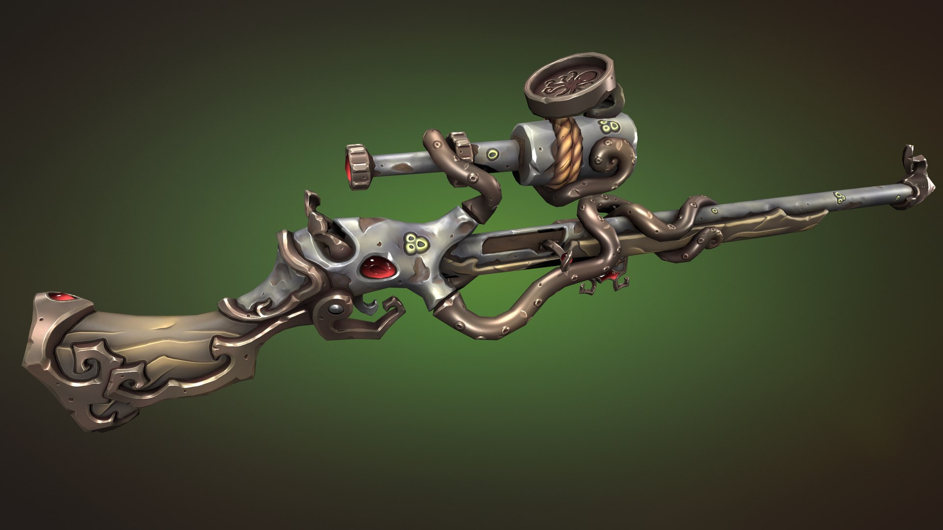 Octopus Rifle Model - TurboSquid 2164121