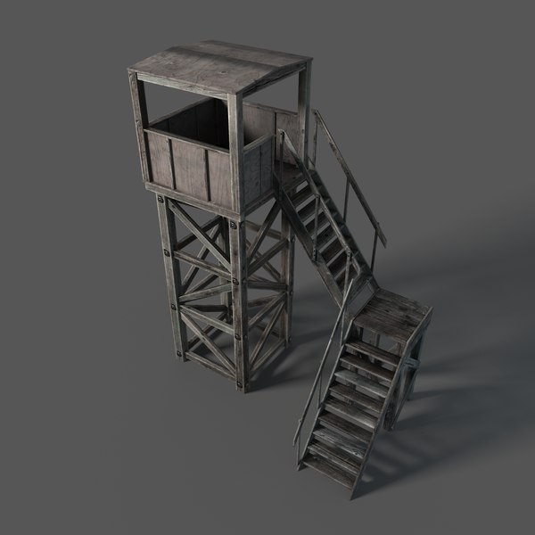tower ladder 3d max