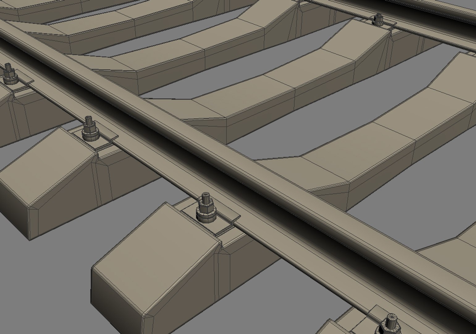 Railroad Rail 3d Model