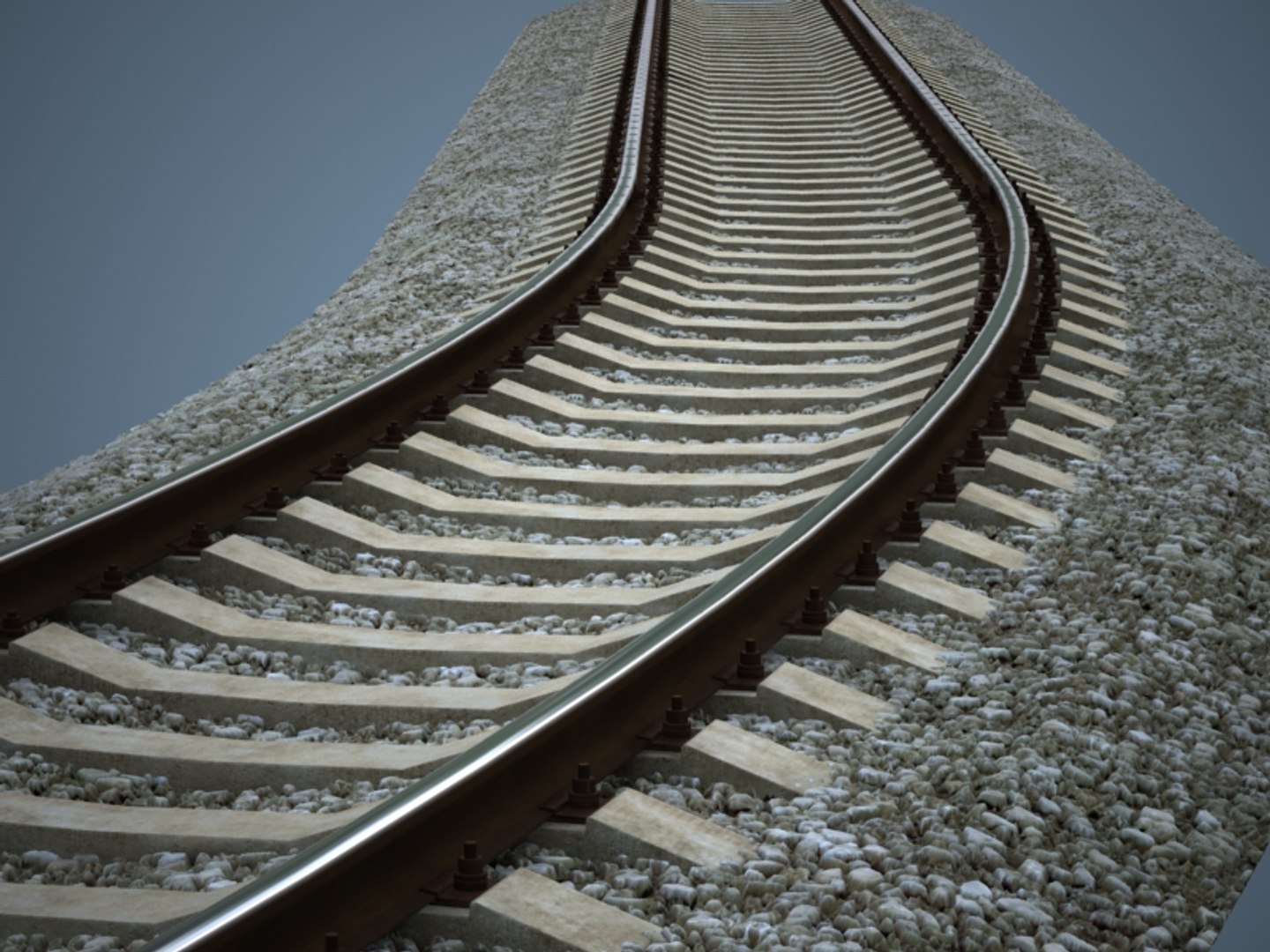 Railroad Rail 3d Model