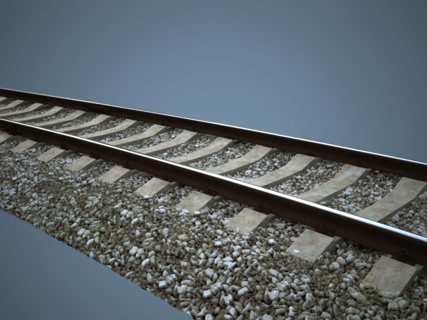 Railroad Rail 3d Model