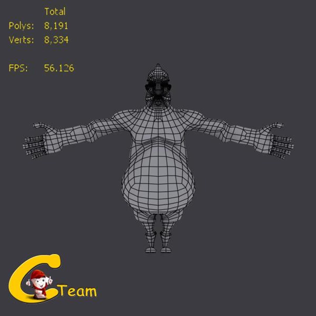 3d Model Of Boxing Man