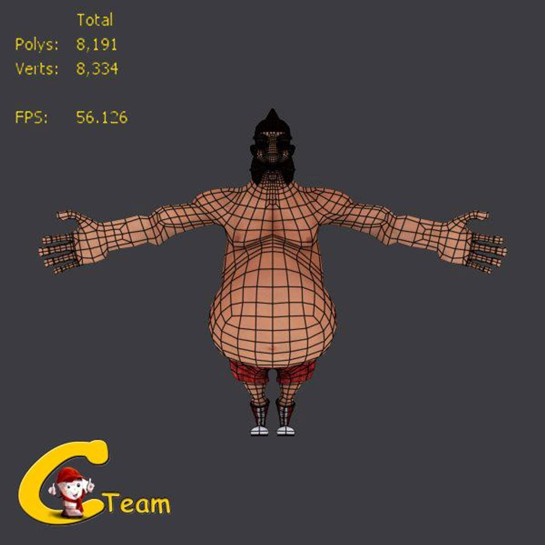 3d Model Of Boxing Man