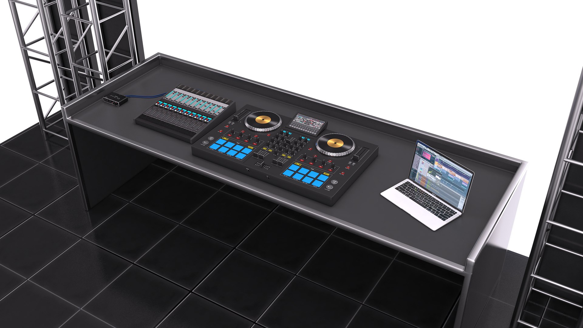 3D Model DJ Booth - TurboSquid 1894481