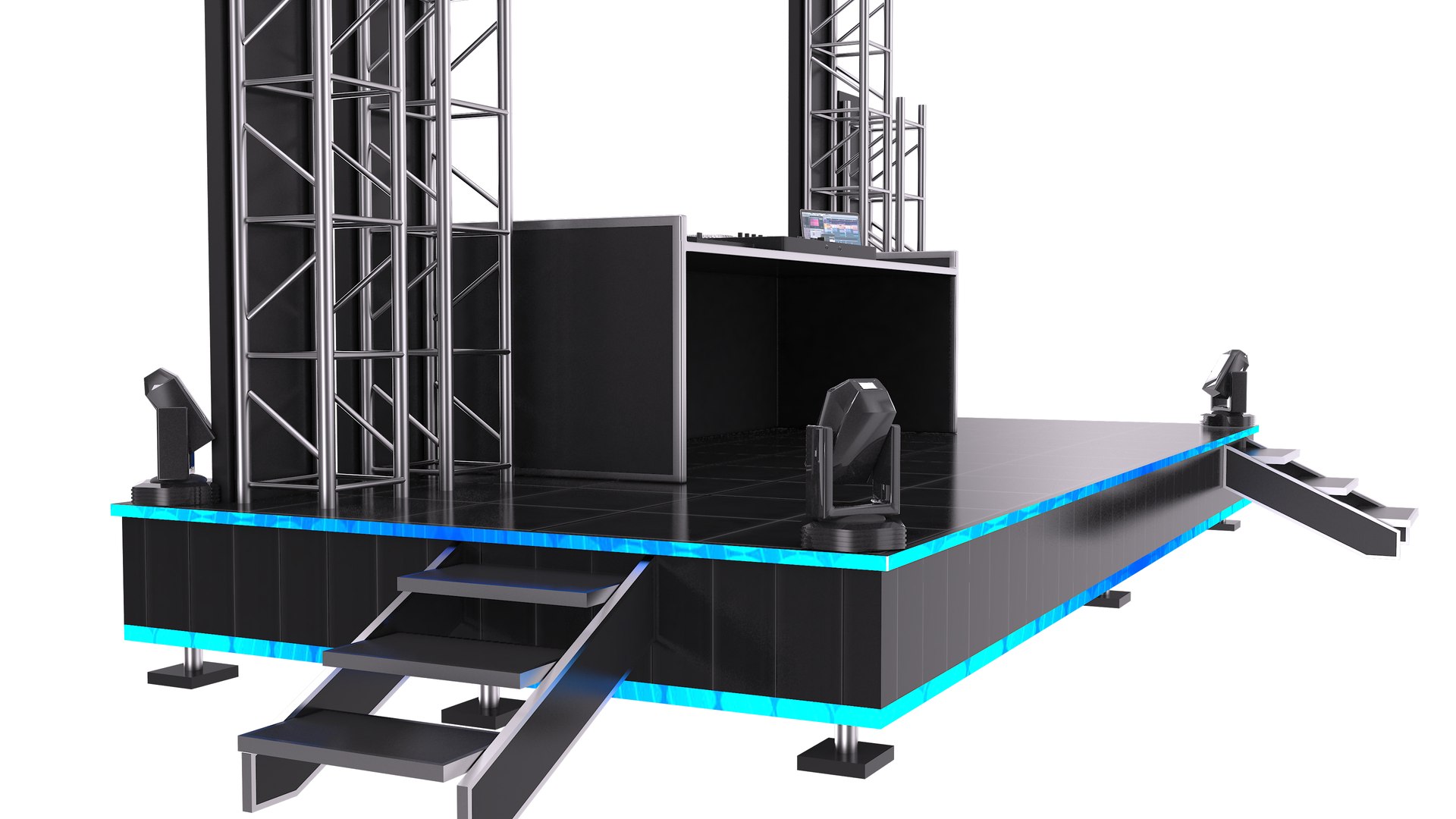 3D Model DJ Booth - TurboSquid 1894481