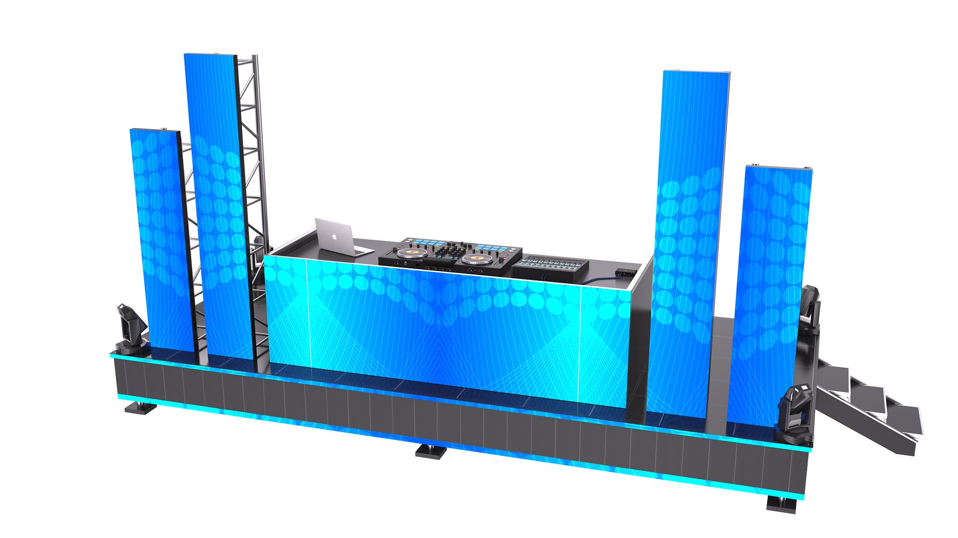 3D Model DJ Booth - TurboSquid 1894481