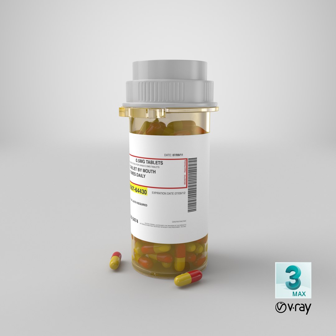Real Pill Bottle 3D - TurboSquid 1579530