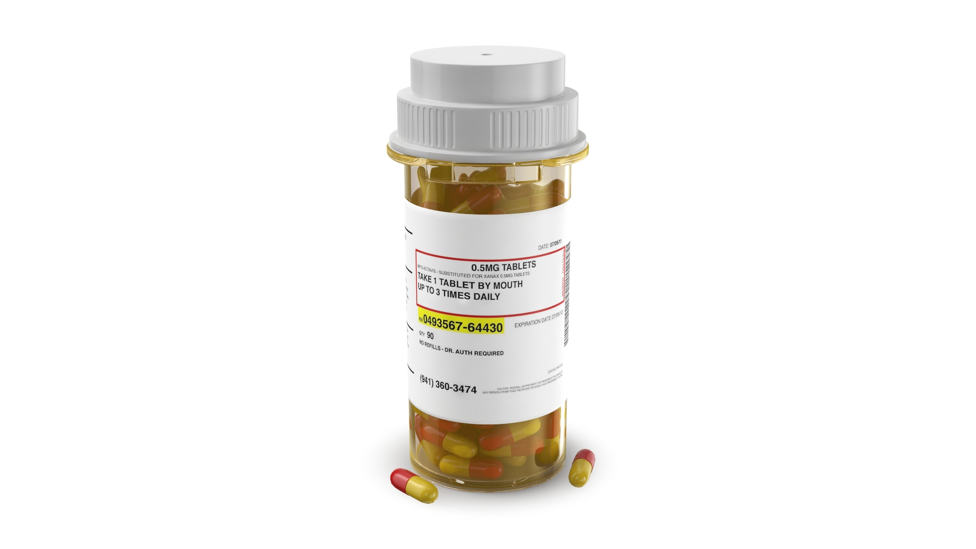 Real Pill Bottle 3D - TurboSquid 1579530