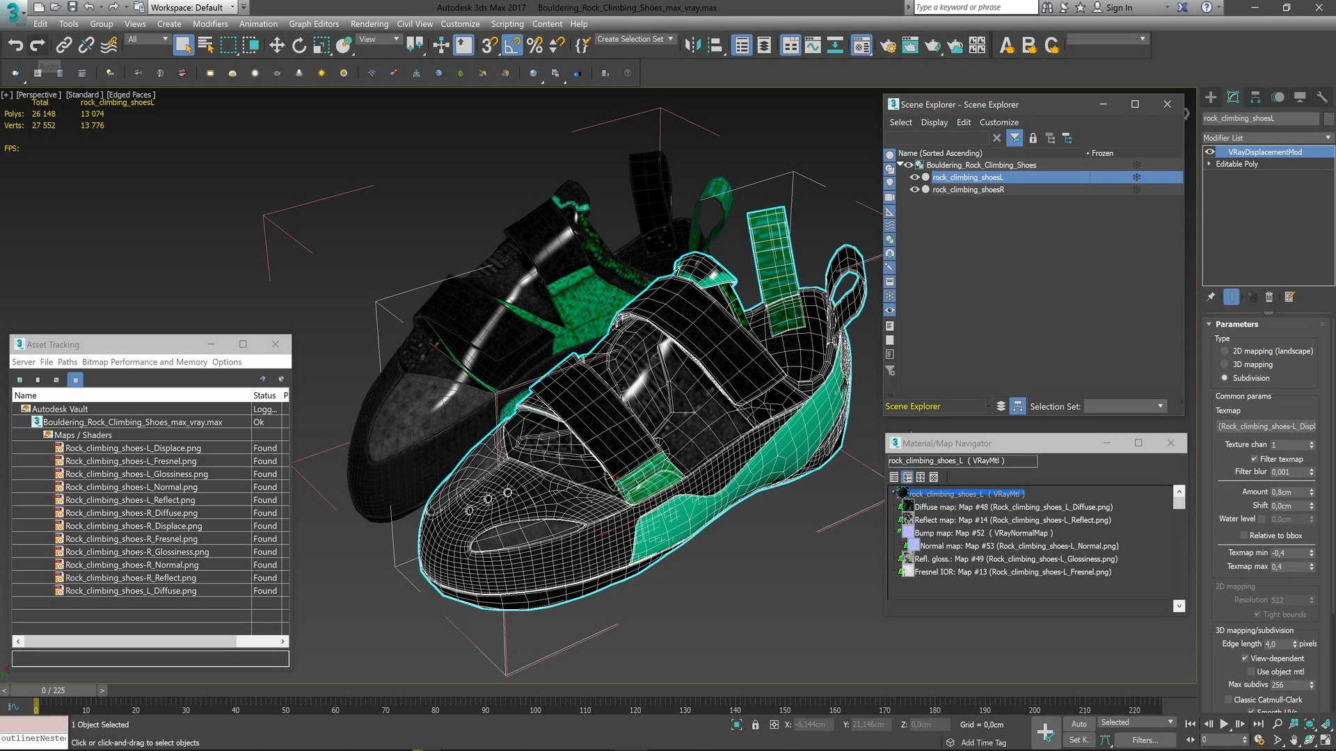 3D Bouldering Rock Climbing Shoes model - TurboSquid 2118760
