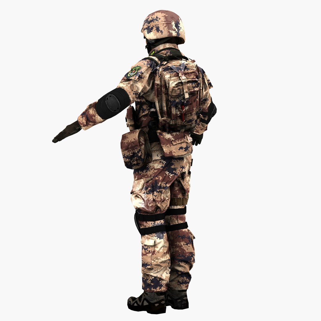 3D Pla Chinese Soldier Model - TurboSquid 1668823