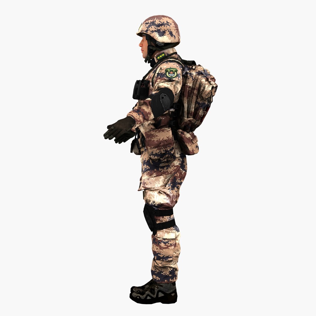 3D Pla Chinese Soldier Model - TurboSquid 1668823