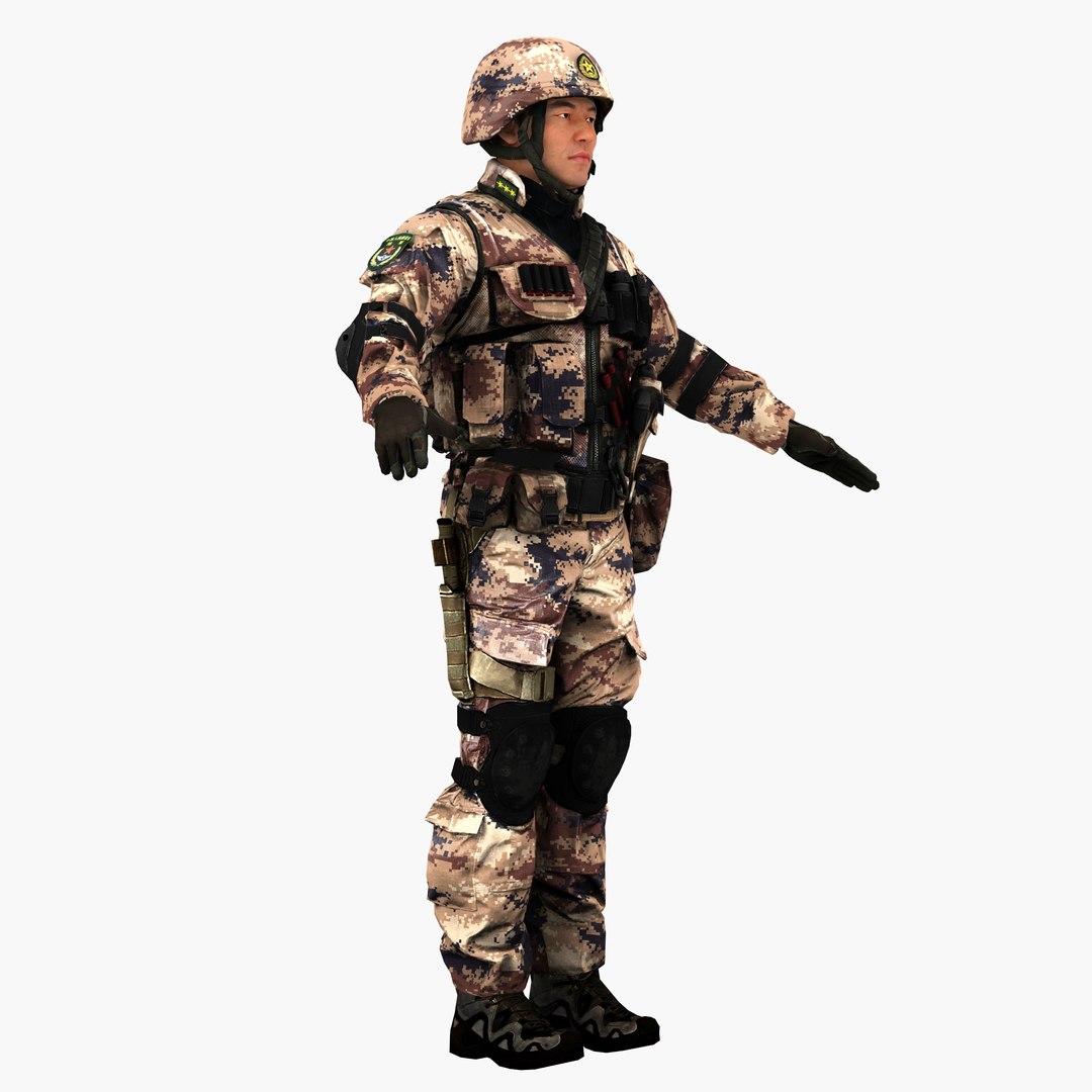 3D Pla Chinese Soldier Model - TurboSquid 1668823