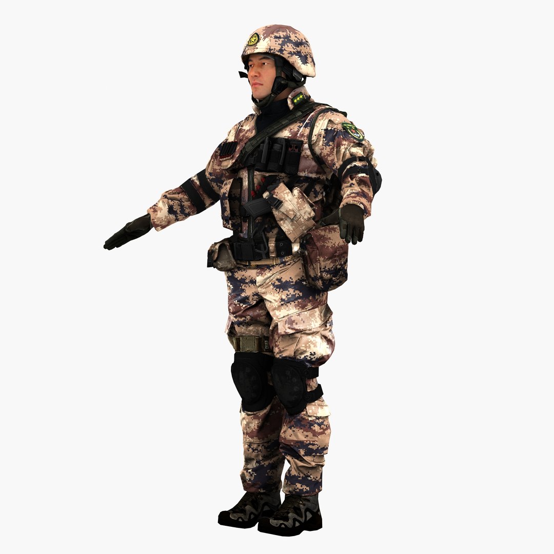 3D Pla Chinese Soldier Model - TurboSquid 1668823